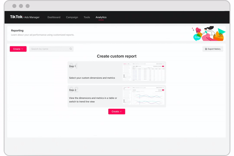 Create and Manage Reports | TikTok Ads Manager