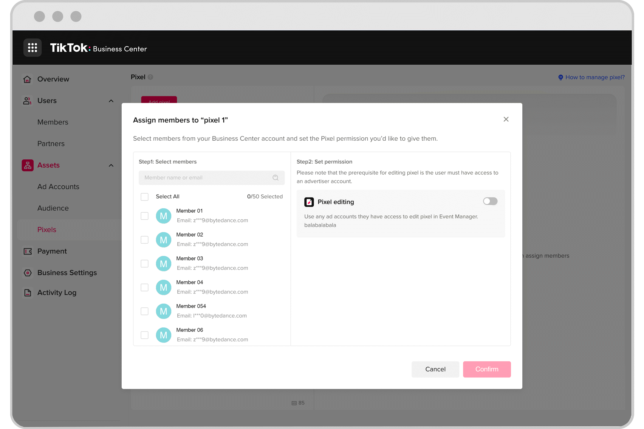 Pixel Sharing in Business Center | TikTok For Business